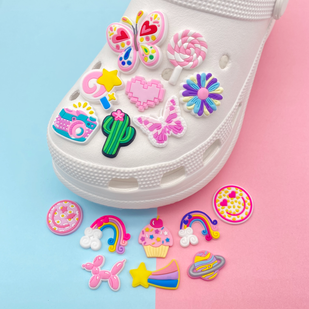 Jibbit Para Croc Shoe Charms 16 Estilo De Decorações A Série Pink ...
