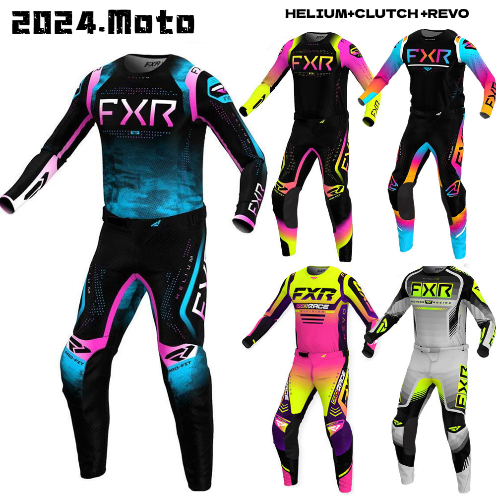 FXR 2024 HELIUM CIRCUIT GEAR SET Jersey Pants MX Combo Moto Enduro ATV ...