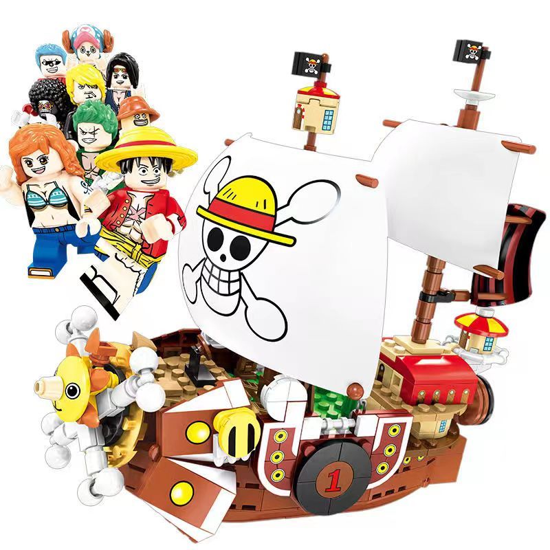 432pcs One Piece Series Luffy Wanli Sunshine Navio Pirata Luffy Wanli ...
