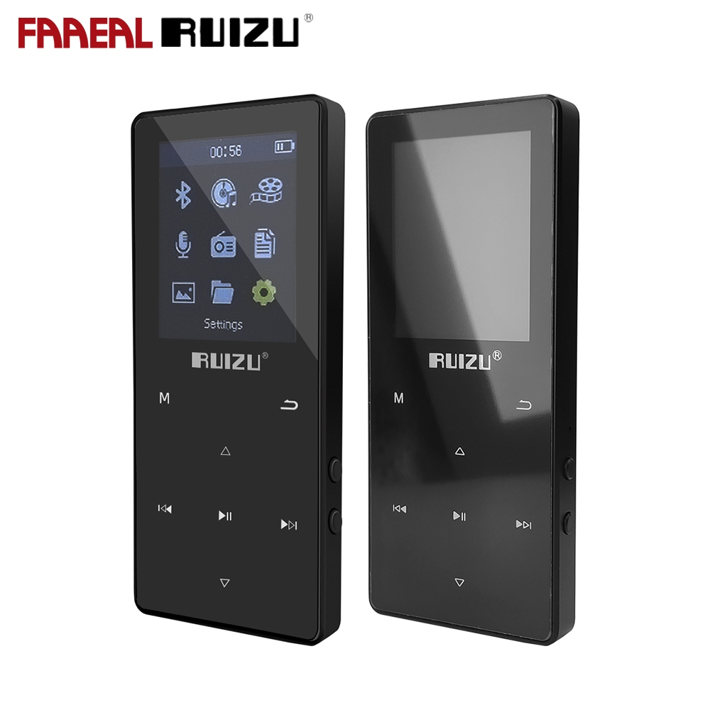 FAAEAL RUIZU D51 Reprodutor De Música Bluetooth 8G Metal Body HiFi ...