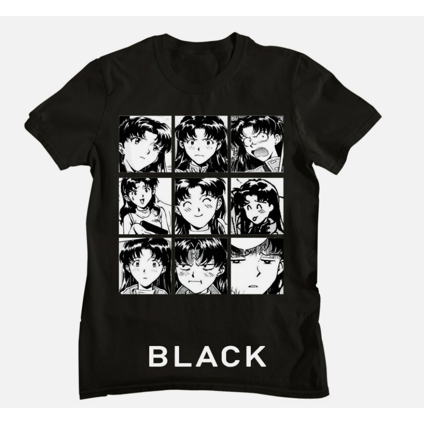 Evangelion , Misato Katsuragi , Neon Vaporwave Camiseta (-GH/27 ...