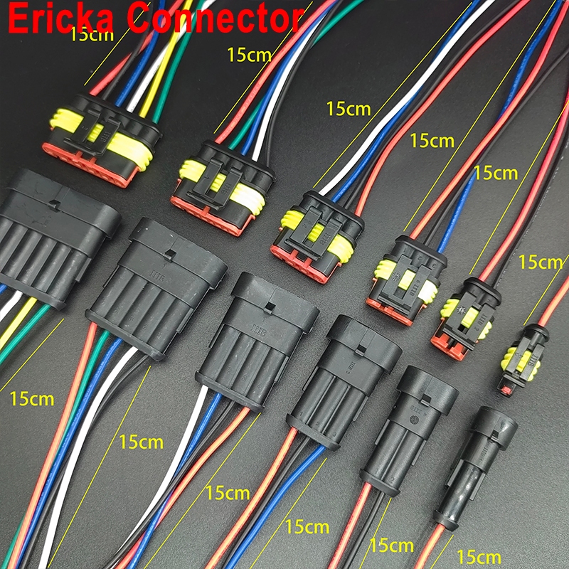 Conector Automático De Fio 1 2 3 4 5 6 Way 1P 2P 3P 4P 5P Elétrico À Prova D'água Com Cabo - Faz ...