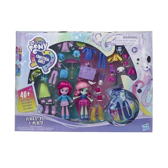 Conjunto De Mini Bonecas My Little Pony Equestria Girls Fashion Squad Pinkie Pie E Minty-2 ...