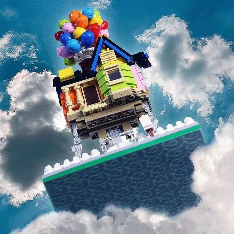 555pcs Novos produtos Filme Toy Flying house Viagem ao redor do Balão ...