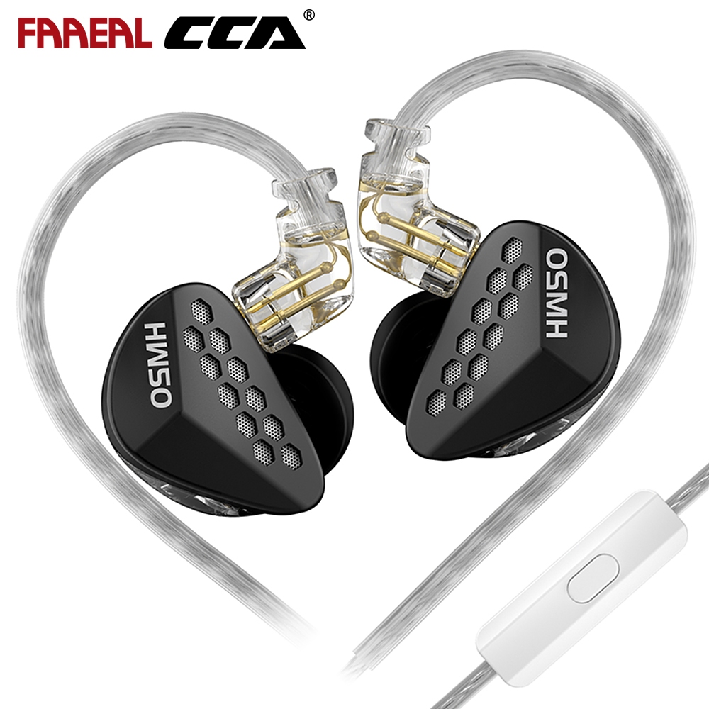 FAAEAL CCA HM20 Fone De Ouvido Com Fio HiFi 1DD + 7BA Tecnologia ...