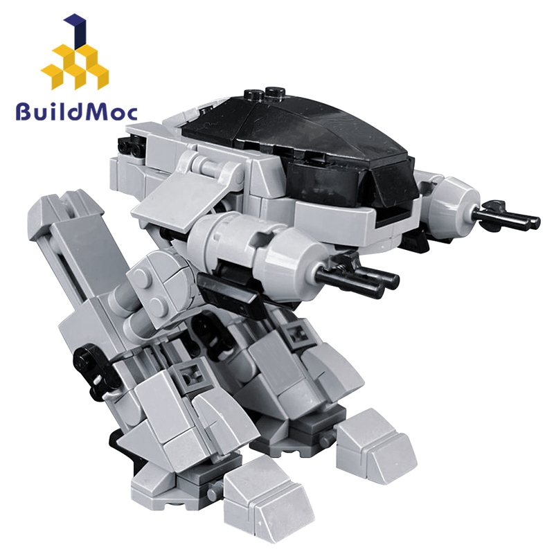 Buildmoc RoboCop (ED-209) robot Modelo De Blocos De Construção Montagem ...