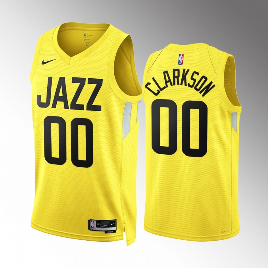 Hot Pressed Camisa Masculina Utah Jazz nba jersey Clarkson 00 De ...