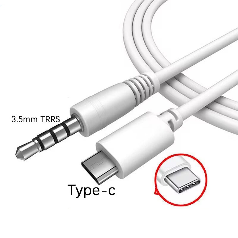 Usb-c tipo c a 3,5mm aux Placa de som Cabo de acompanhamento ao vivo ...