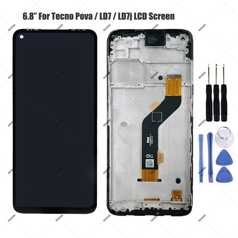 Tecno Pova LD7 LD7j Visor LCD + Tela Sensível Ao Toque Digitalizador ...