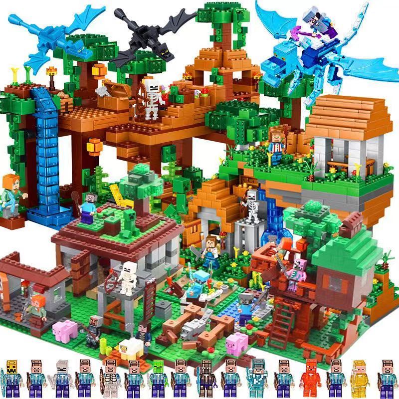 Minecraft Building Block Toys Brinquedos Infantis Compatíveis Lego ...