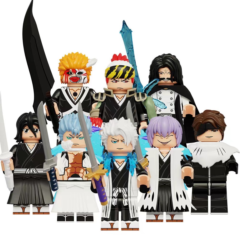 Anime Mini Figure Kurosaki Ichigo Hitsugaya Toushirou Aizen Sousuke ...