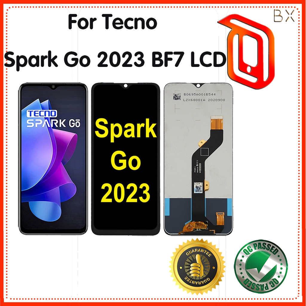 Tela Frontal Touch Display Tecno Spark Go 2023 BF7 BF7n LCD Display Screen | Shopee Brasil
