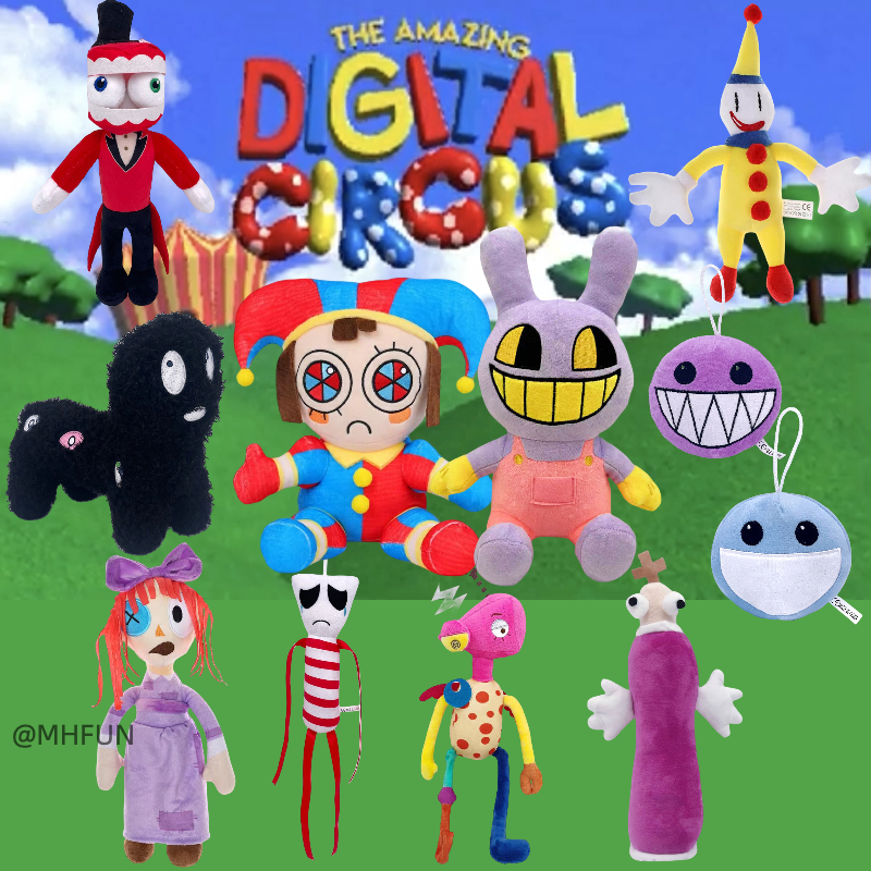 THE AMAZING DIGITAL CIRCUS Pelúcia JAX POMNI Zooble Caine Ragatha Kinger O Incrível Circo ...