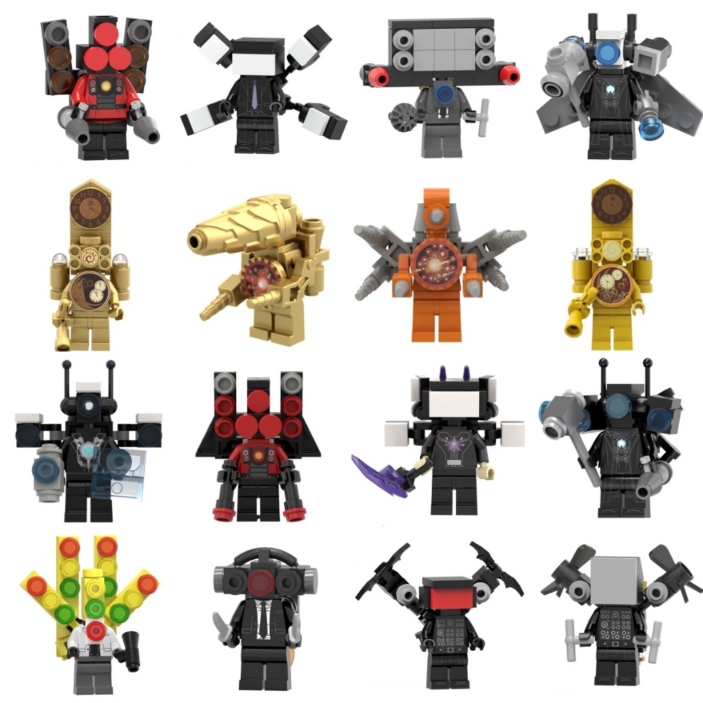 Skibidi Toilet Mini Actions Figure Titan Drill Man Titan Clock Man ...