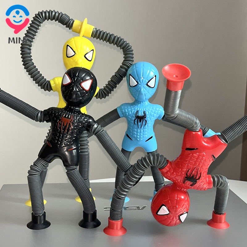 Pop Tube Variant Marvel Spiderman Cartoon LED Tubo Telescópico De ...