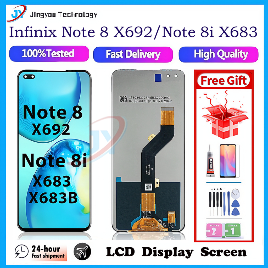 LCD Para Infinix Nota 8 X692 Montagem Da Tela De Toque 8i X683 Peças ...
