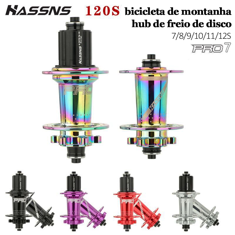 HASSNS PRO7 MTB Hub 6 Pawls 120Som 32 36 Furos Para Mountain bike HG ...