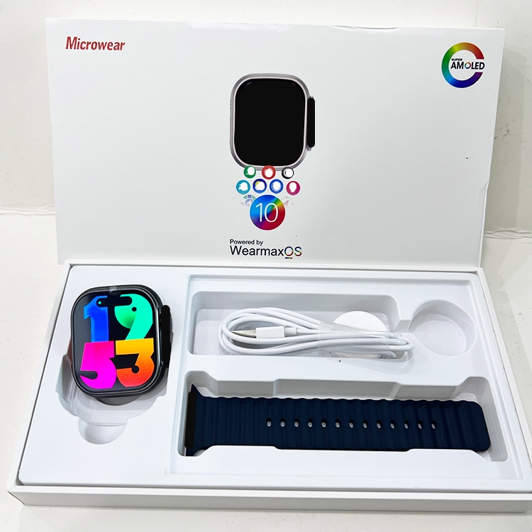 Microwear W69 + Ultra Smart Watch 2GB ROM Série 9 Bússola GPS Rastreador NFC Feel Game Bluetooth ...