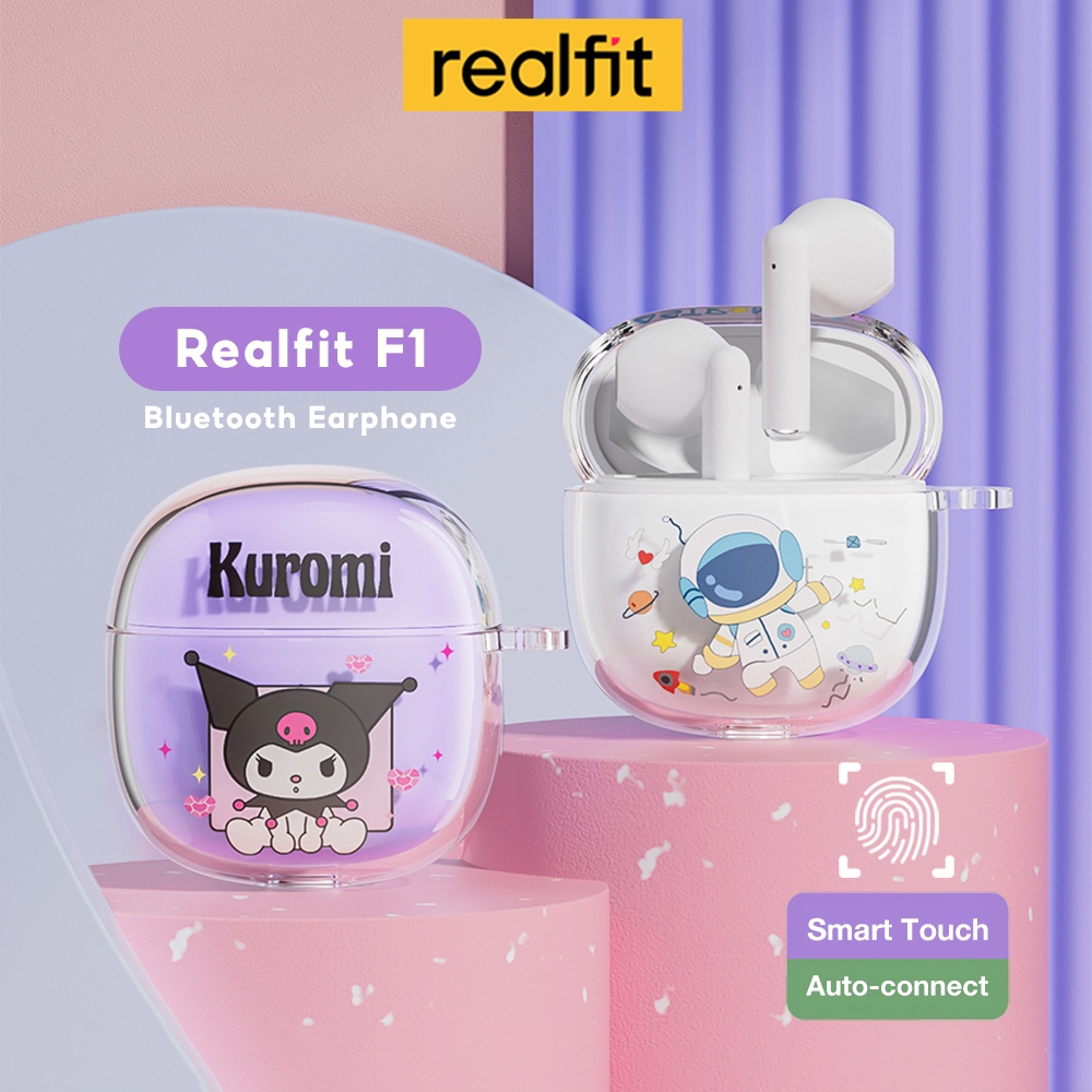 Realfit F1 Fone De Ouvido Bluetooth Com Mini Sem Fio Microfone | Shopee ...