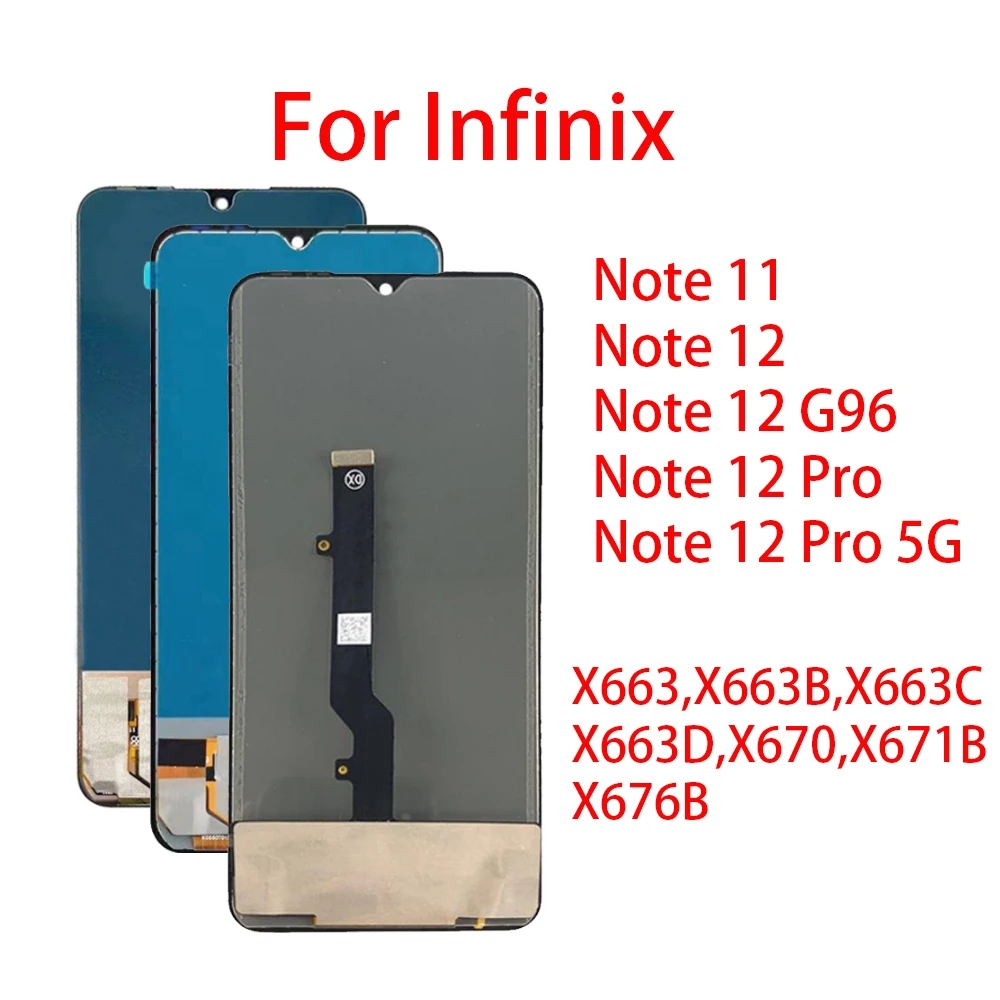 Tela Frontal Display LCD Infinix Note 11 12 G96 12 Pro 5G LCD Touch ...