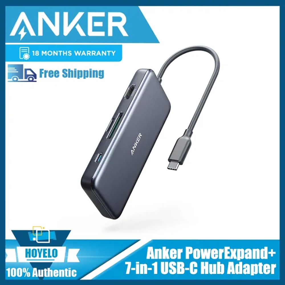 Anker USB C Hub , PowerExpand + Adaptador 7 Em 1 , Com HDMI 4K , 100W Power Delivery , Portas De ...
