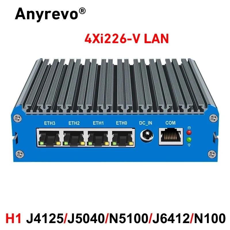 Mini PC Sem Ventilador 4 Intel I226-V 2.5G LAN Celeron J4125 J5040 ...