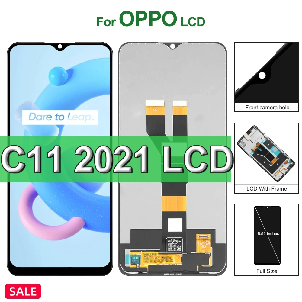 Tela Frontal Touch Display Lcd Oppo Realme C11 2021 RMX3231 Original | Shopee Brasil