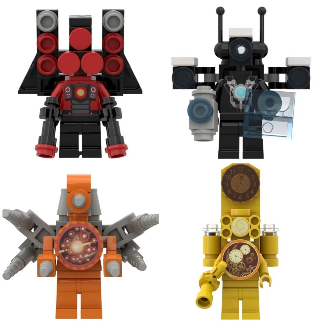 Skibidi Toilet Mini Figuras Titian TV Man Toilet Man Titan Clockman ...