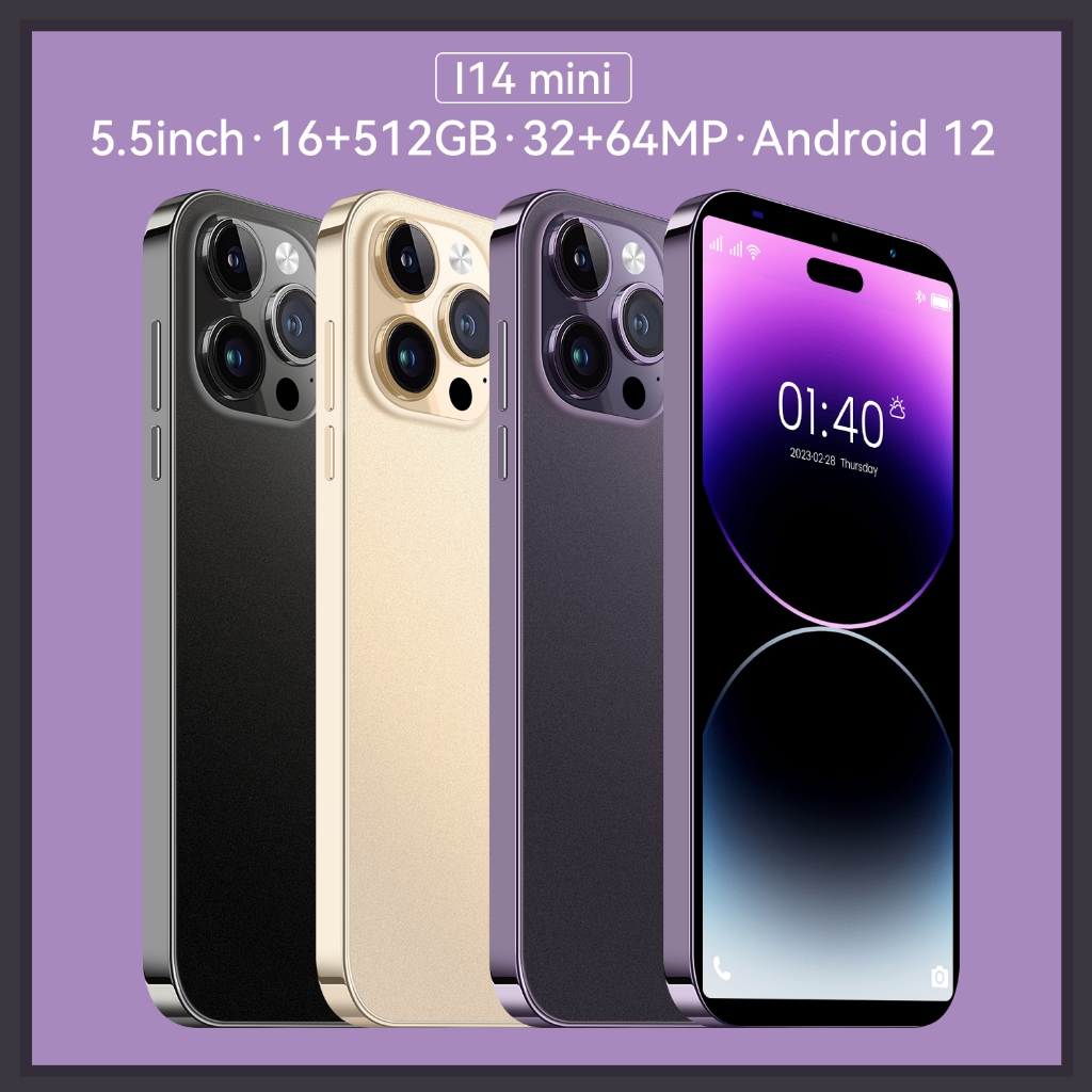 Telefone Celular i14pro max smartphone 5G 16GB RAM + 1TB ROM Duplo sim ...