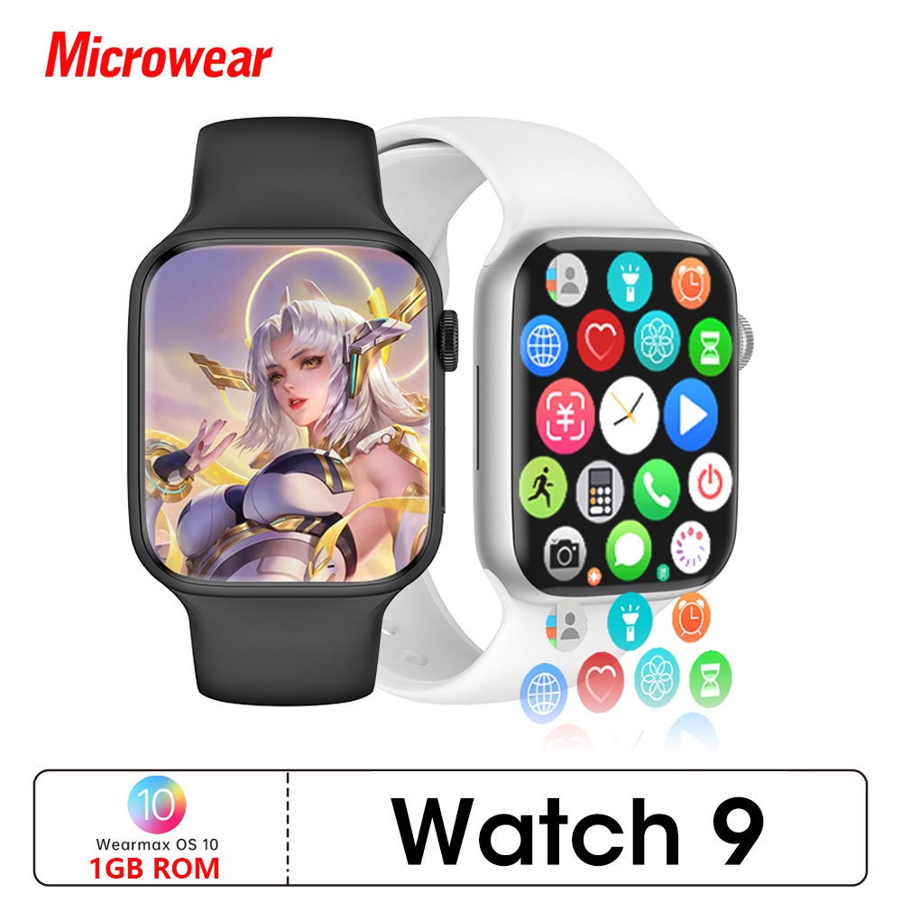 Relógio Inteligente Original W99 IWO Micro OS10 ChatGPT 1GB Bússola NFC Jogo Bluetooth Série 9 ...