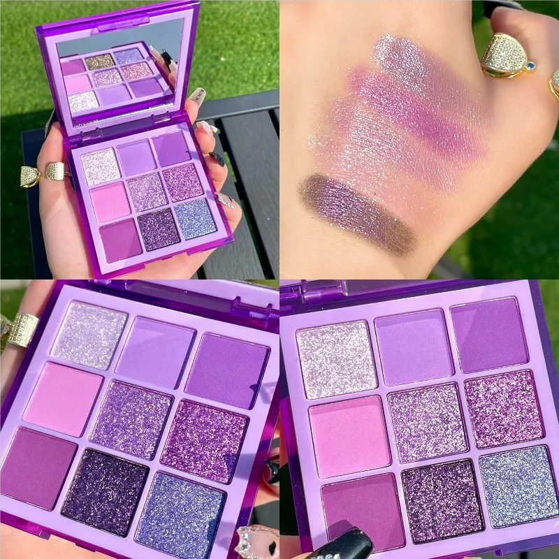 Paleta Insfany Nine-Color Eyeshadow Eye Retouching Maquiagem Dedicada ...