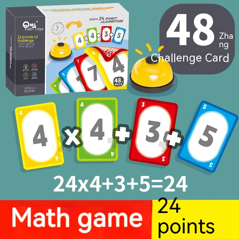 Jogo de Cartas Matemáticas de 24 Pontos Prática de Itens Especiais Jogo ...