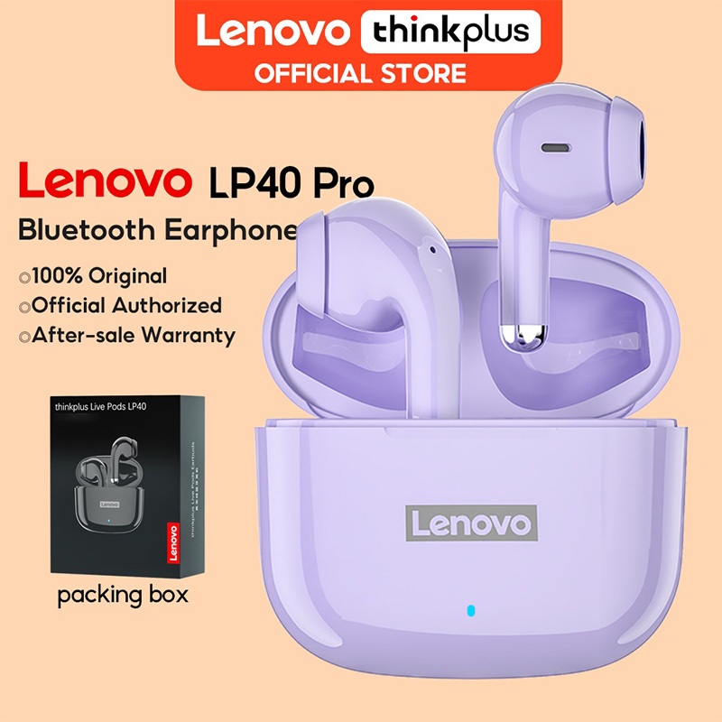 Lenovo LP40 Pro Fone De Ouvido Bluetooth LP40s TWS Com Fones 5.0 Sports Headsetlenovo - Desconto ...