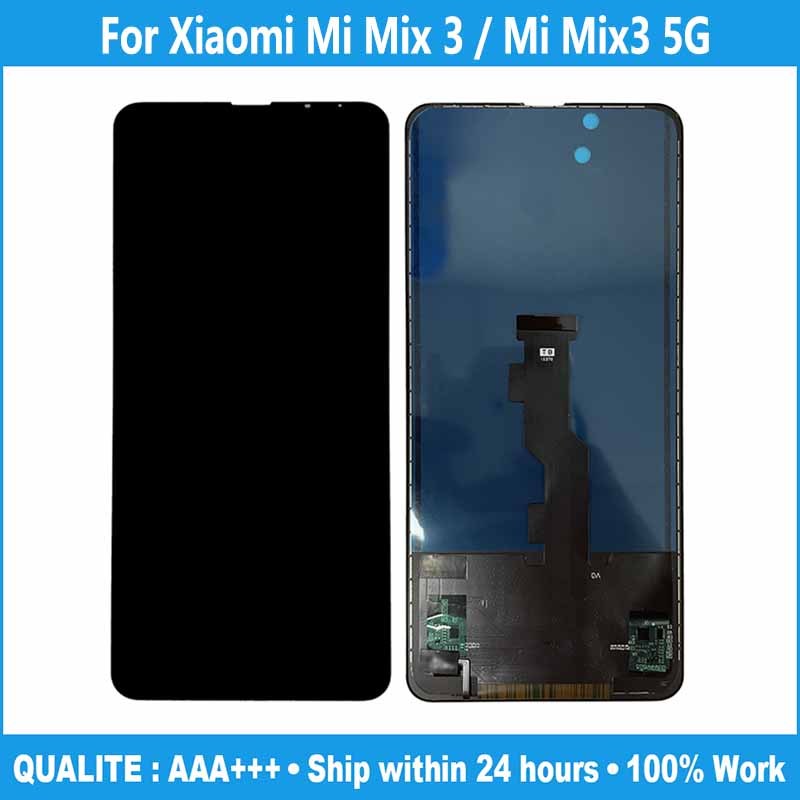 Para Xiaomi Mi Mix 3 M1810E5A M1810E5E M1810E5C Montagem Do Digitalizador De Tela LCD Com ...