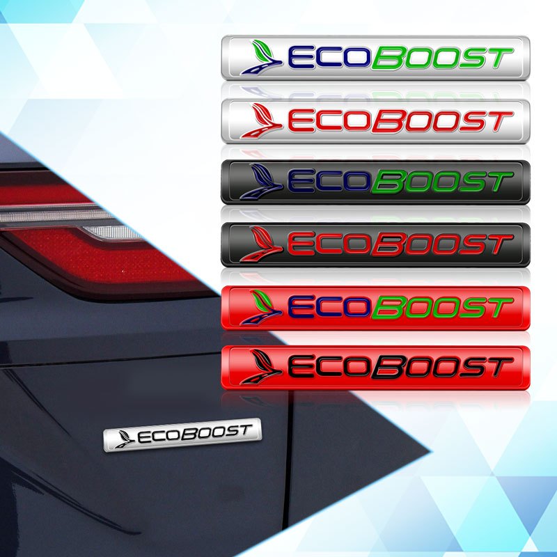 Ecoboost Logotipo Emblema Metal Fender Tronco Adesivo Para Ford Mustang ...
