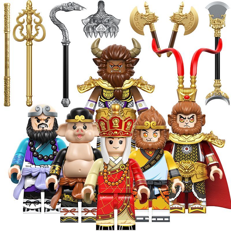 Viagem Ao Oeste Wukong Monkey King Block Toys Figuras QL10101-10106 ... Viagem Ao Oeste Wukong Monkey King Block Toys Figuras QL10101-10106 ...