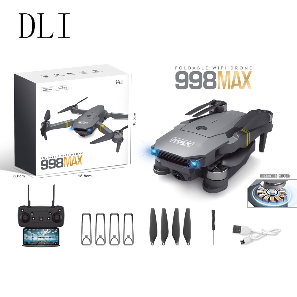 Dli Novo E58 998MAX RC Drone Com Câmera 4K Controle Remoto De ...