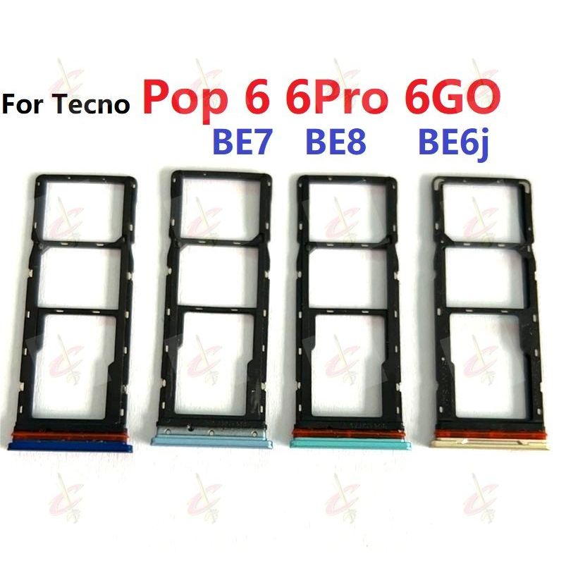 Bandeja Gaveta Chip Sim Card Slot Para tecno Pop 6 Pro Go BE7 BE8 BE6j ...