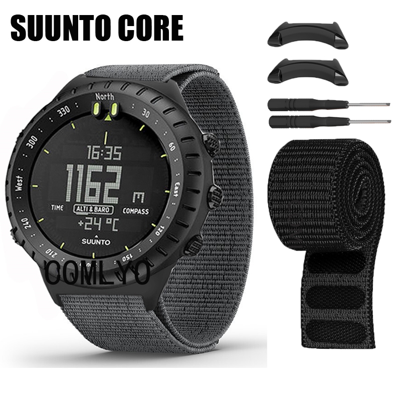 Novo Para Suunto Core Strap Nylon Smart Watch Band Hook & Look Soft ...