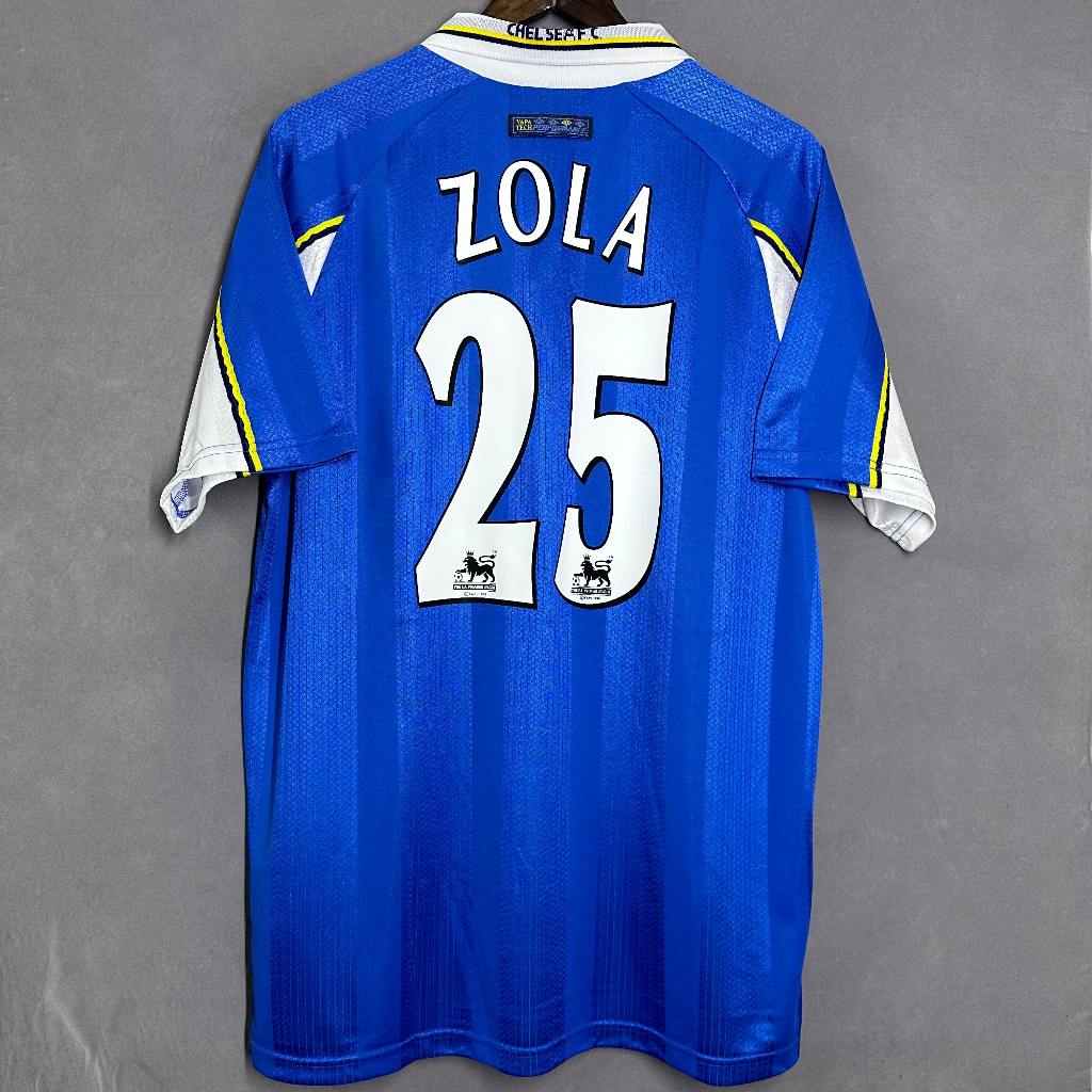98999 Camiseta De Alta Qualidade Chelsea home ZOLA Classic vintage Thai ...