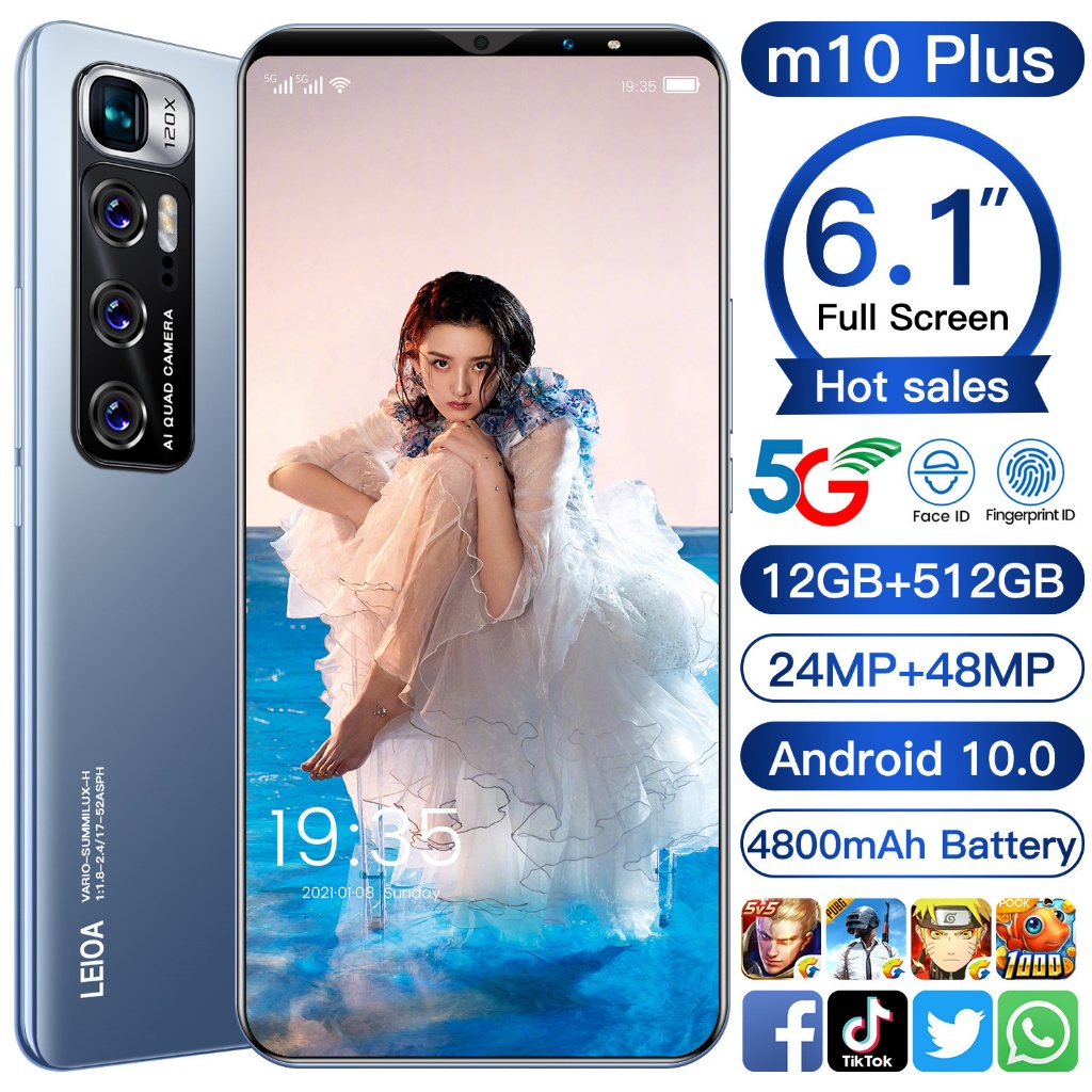 M10 Plus , smartphone 6,1 Polegadas , 6/8/12GB RAM + 128/256/512GB ROM ...