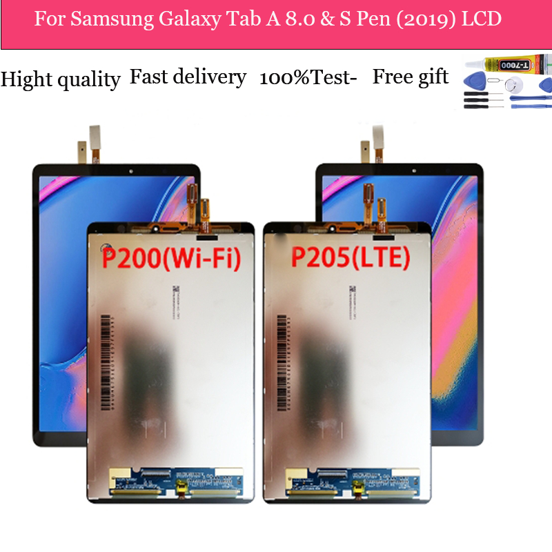 Para Samsung Galaxy Tab A 8.0 & S Pen (2019)/P200 (Wi-Fi P205 (LTE ...