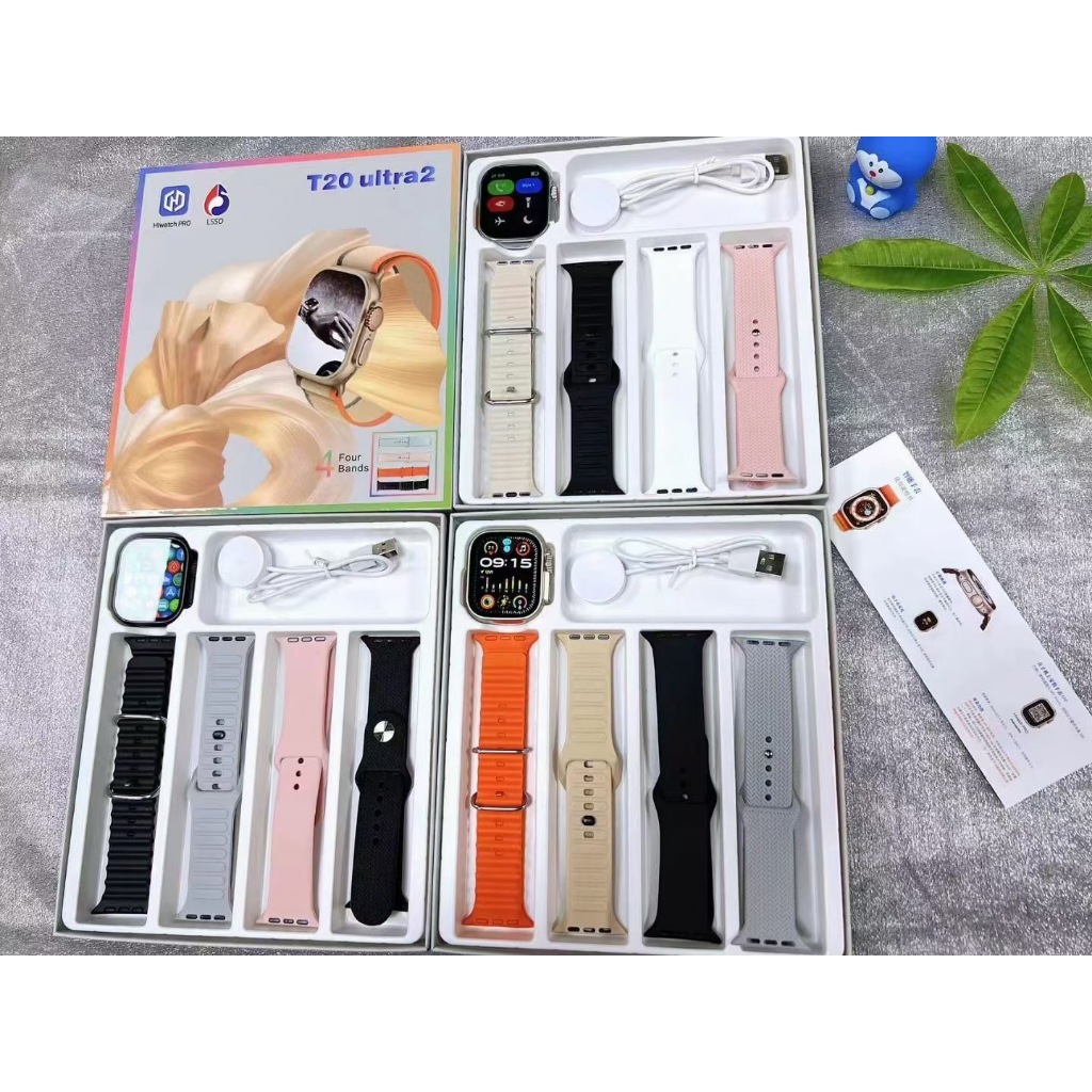 Smartwatch T10 Ultra 2 2024 Nova Série 9 Smart Watch 2.09 Inch HD 49mm Bluetooth Com Calculadora ...