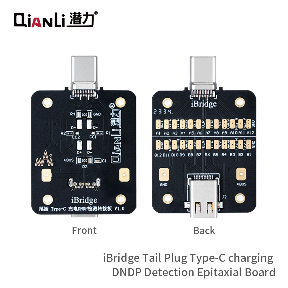 QIANLI iBridge Tail Plug Tipo C Lightning IOS Carregamento DNDP ...