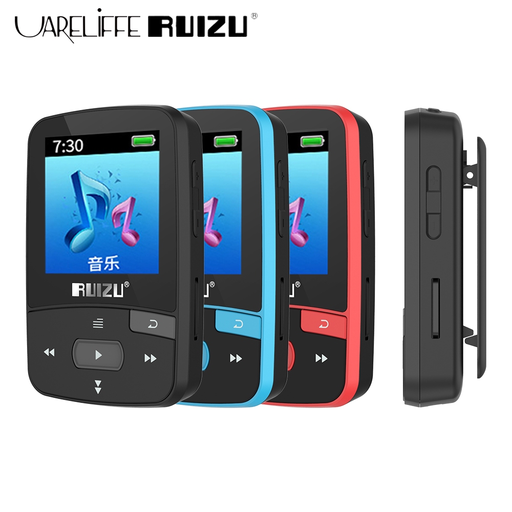 Uareliffe RUIZU X50 Bluetooth MP3 Player Com Mini Clipe 8GB Memória ...