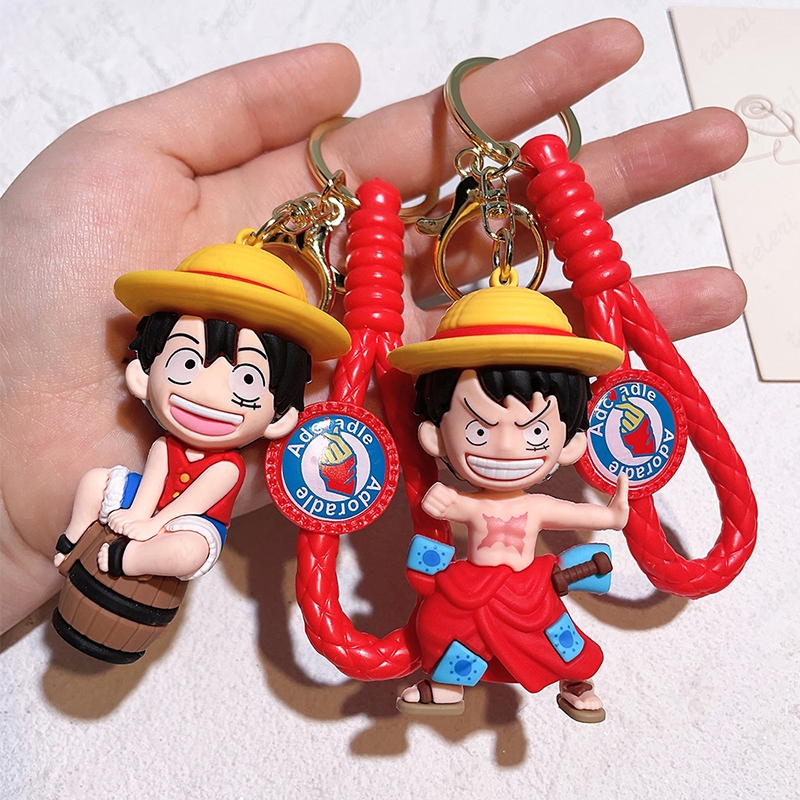 Desenho Animado Anime One Piece Keychain Pendant Luffy Chopper Usopp ...