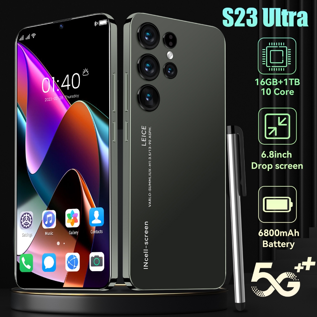 Novo smartphone Samsung s23 Ultra 5G Android 4G Desbloqueado Telefone Original Tela Grande HD ...