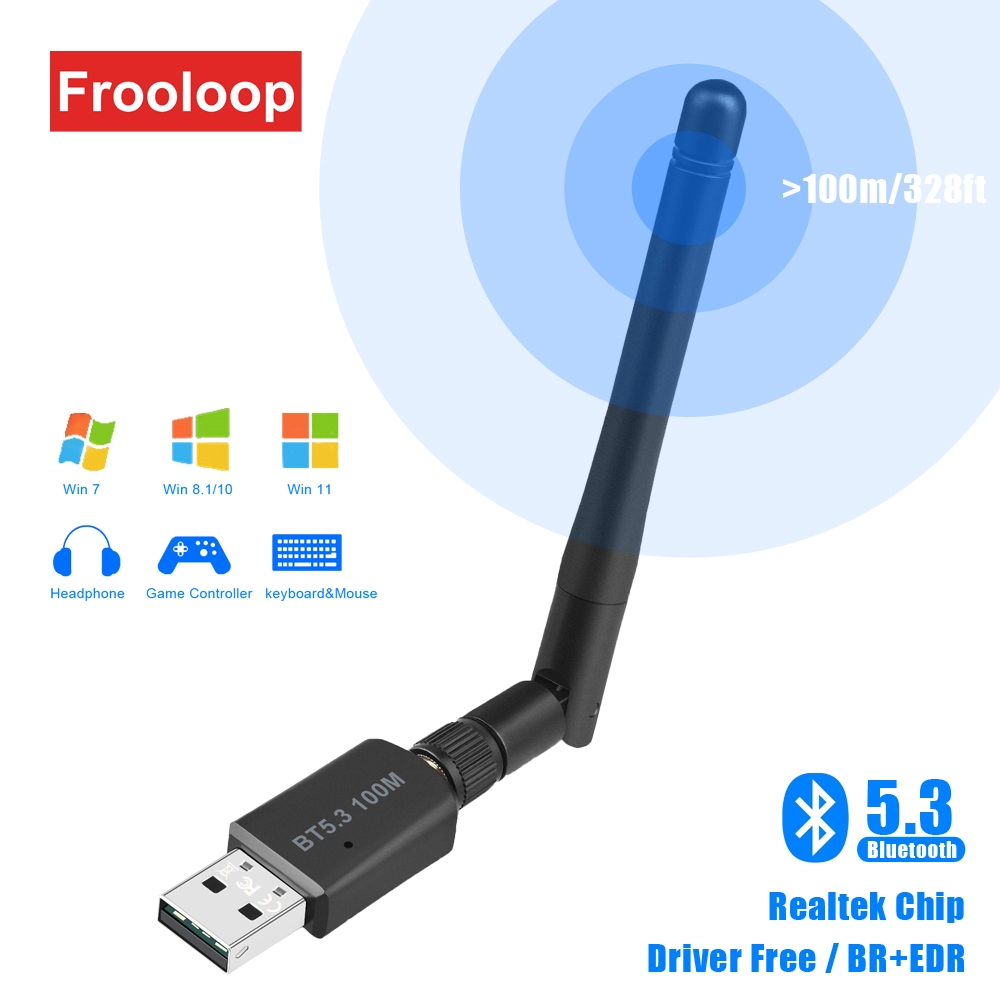 Adaptador Sem Fio USB Bluetooth 5.3 BT5.3 Transmissor De Áudio AUX De ...