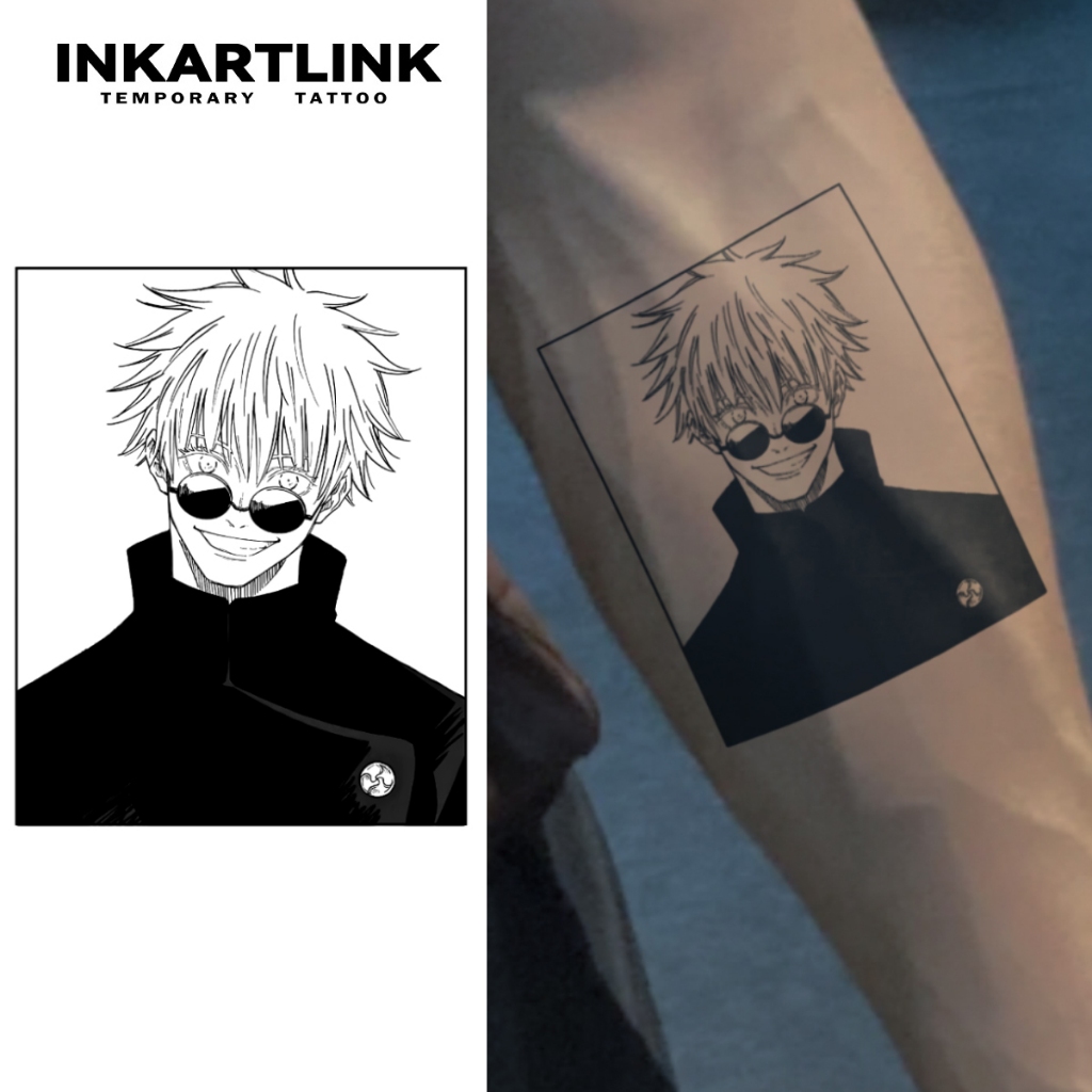 Jujutsu Kaisen Gojo Satoru Adesivos Temporários De Tatuagem , Mágica À ...