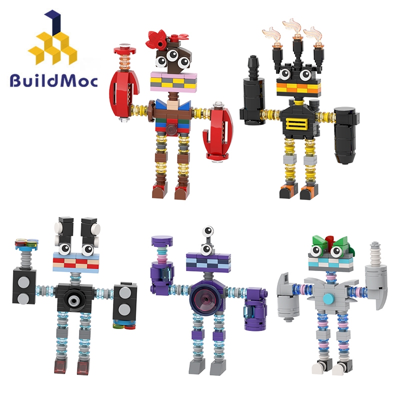 Buildmoc My Singinging Monsters Modelo 5 Em 1 Wubbox robot Building ...